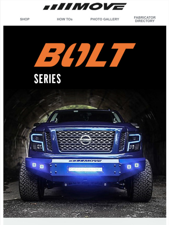 MOVE Bumpers: BOLT Front Bumper Kit | Milled