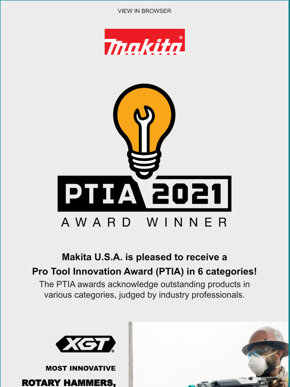 Makita: WINNER of 6 Pro Tool Innovation Awards | Milled