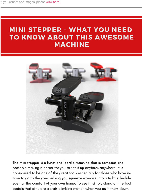 Nordic Lifting: Learn About Mini Stepper and Its Advantages | Milled