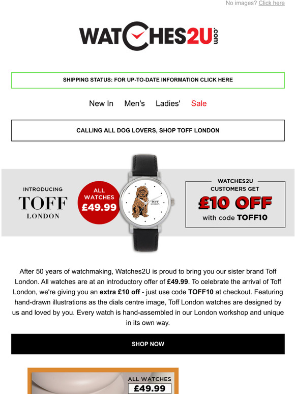 Watches2U: Introducing Toff London - Unique Dog Watches | Milled