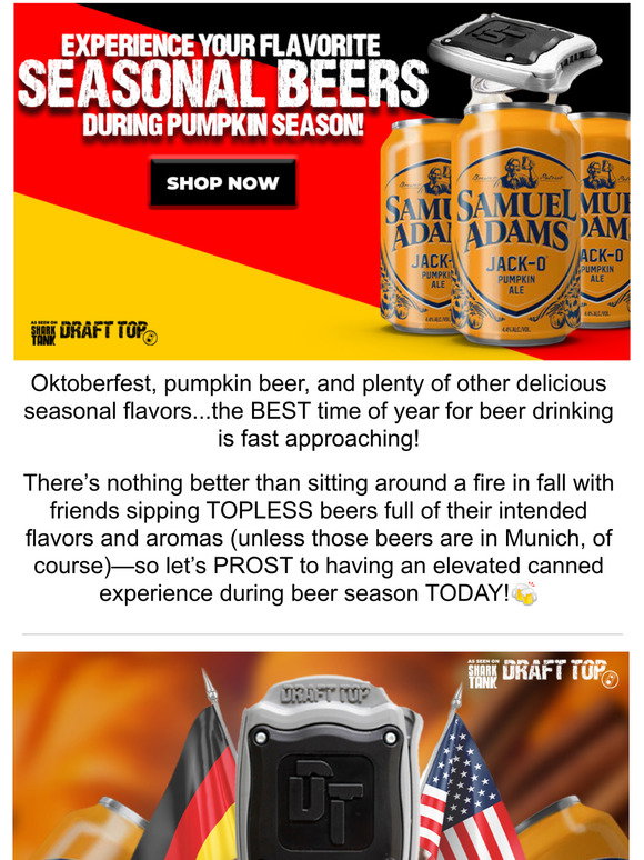 Draft Top: Experience Your Flavor-full Seasonal Beers During Pumpkin ...
