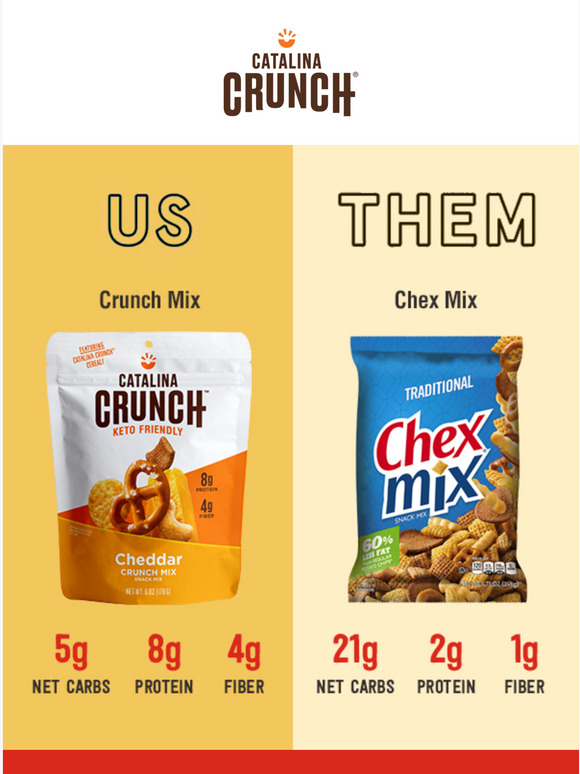 Catalina Crunch: Crunch mix vs. Chex Mix: Who Will Win? | Milled