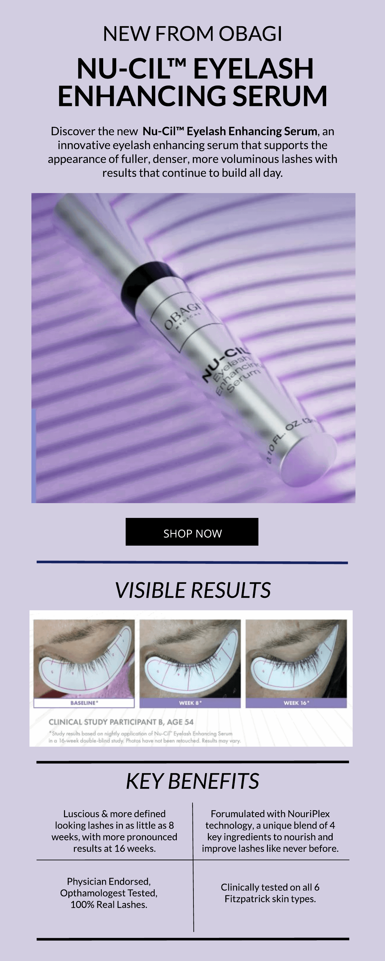 Skincare RX: New From Obagi- NU-CIL Eyelash Serum! | Milled