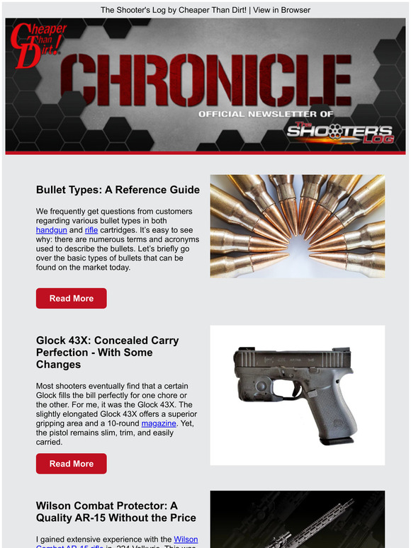 Cheaper Than Dirt: A Guide To Bullet Types, GLOCK 43X Review, Quality ...
