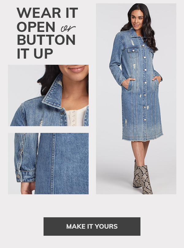 Tribal Fashion: Style Alert: The NEW Denim Duster | Milled