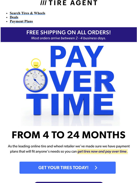 Tire Agent: Get Tires Now And Pay Later | Milled