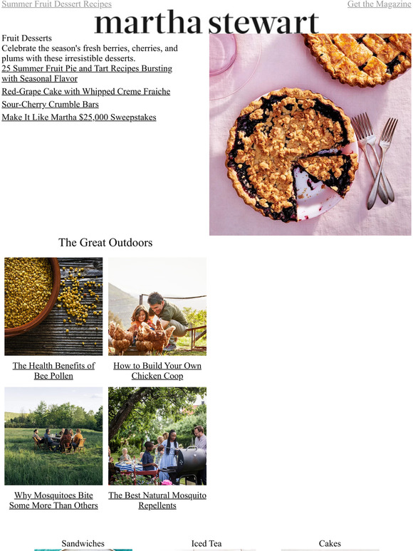 Martha Stewart: 25 Summer Fruit Pies and Tarts | Milled