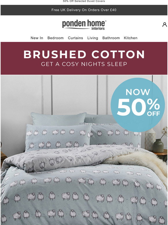 Ponden Home Interiors: Get Cosy With Our Brushed Cotton Range | Milled