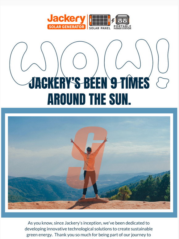 Jackery: Celebrate Jackerys 9th Anniversary with Us! | Milled
