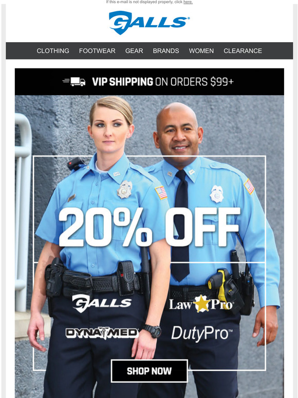 Galls: Access Granted 20% off Exclusive Public Safety Gear | Milled