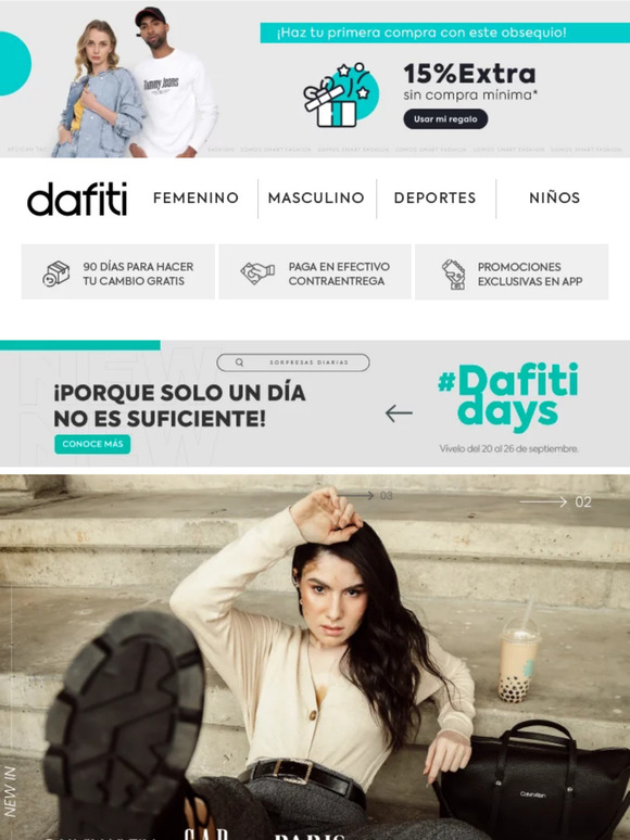 Dafiti: Conoce lo ltimo! Novedades hasta 40% OFF* | Milled