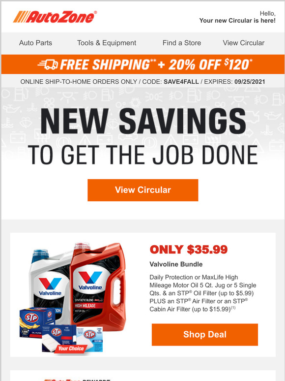 AutoZone: Your new circular is HERE! | Milled