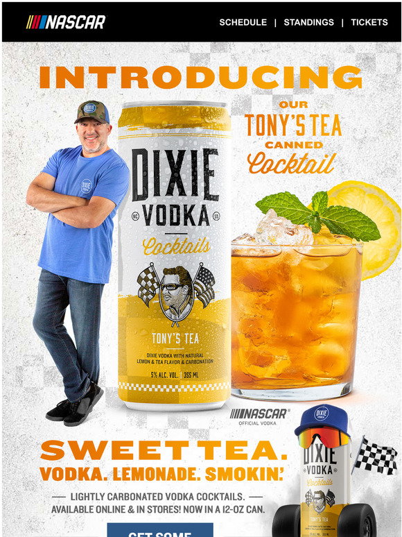 NASCAR: Introducing Dixie Vodka Canned Cocktails | Milled