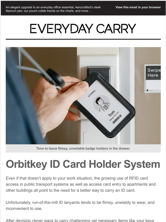 Everyday Carry: Say Farewell to Flimsy, Featureless ID Card Holders ...