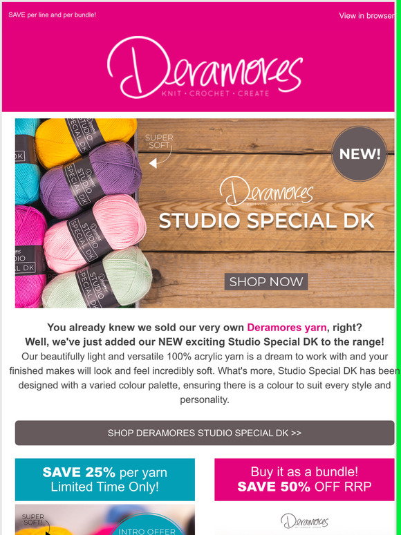 Deramores: NEW Deramores Studio Special DK is HERE! | Milled
