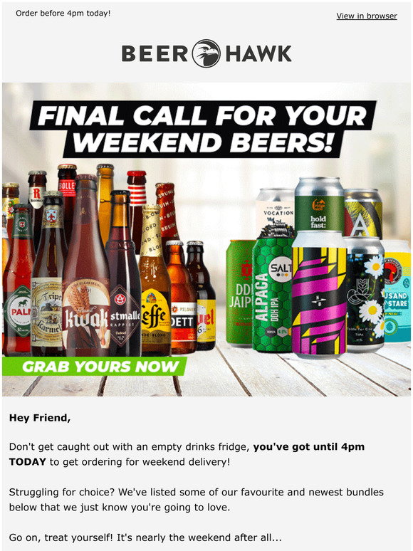 Beer Hawk: The countdown is on for weekend beers! | Milled
