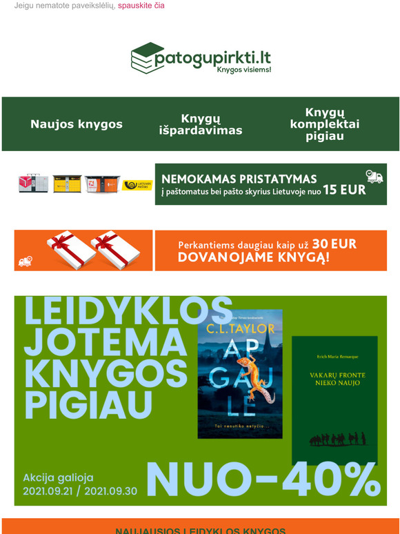 Patogupirkti.lt: -40% ir dar pigiau leidyklos Jotema" knygoms! | Milled