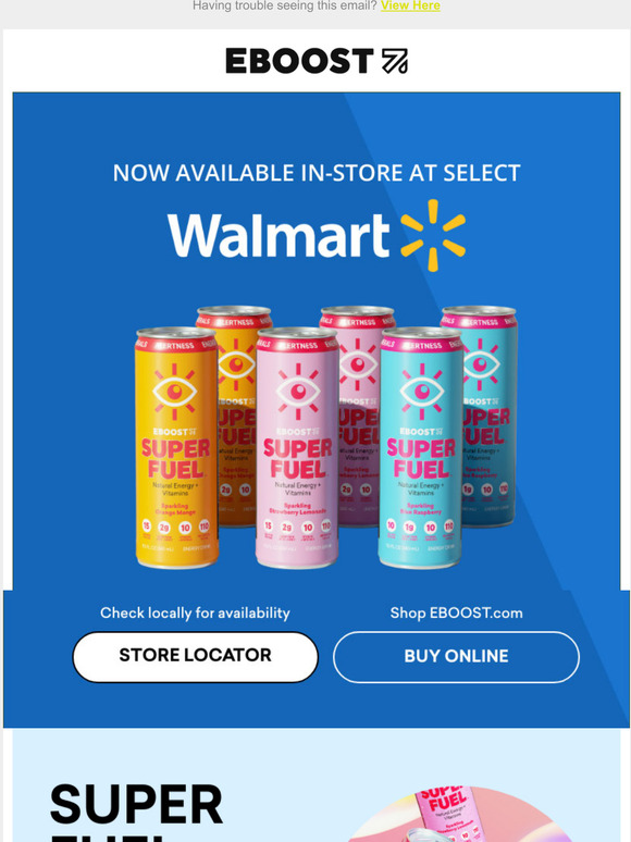 EBOOST: SUPER FUEL: Now at Walmart | Milled