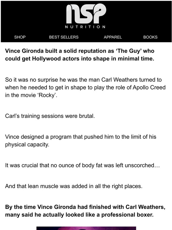 NSP Nutrition: The exact workout Apollo Creed used when he trained at ...