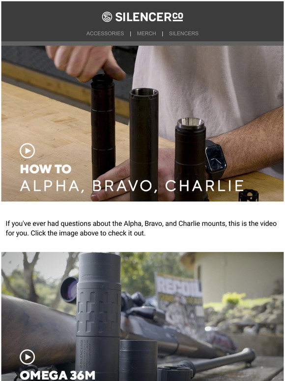 SilencerCo: Everything You Want to Know About Alpha, Bravo, and Charlie ...
