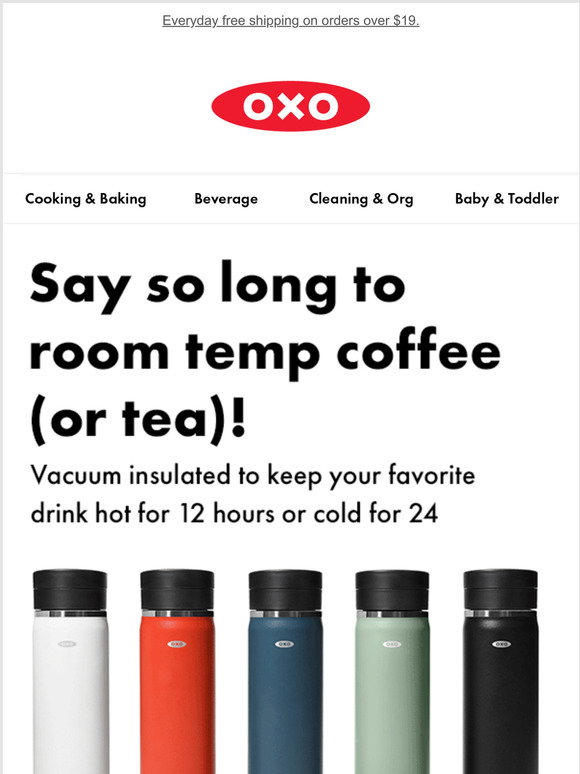 OXO: Meet our Thermal Mug with SimplyClean Lid | Milled