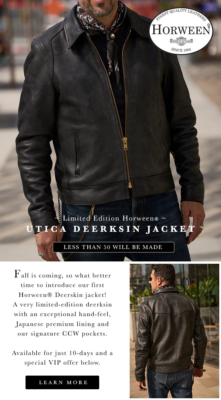 Coronado Leather: THE NEW HORWEEN DEERSKIN JACKET | Limited Edition ...