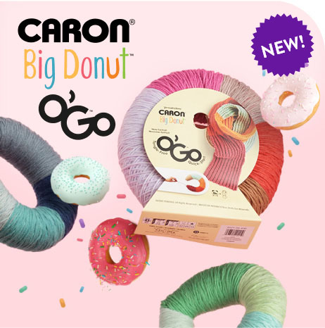 Yarnspirations: 5 Ways to Crochet with the New Caron Big Donut O'Go ...