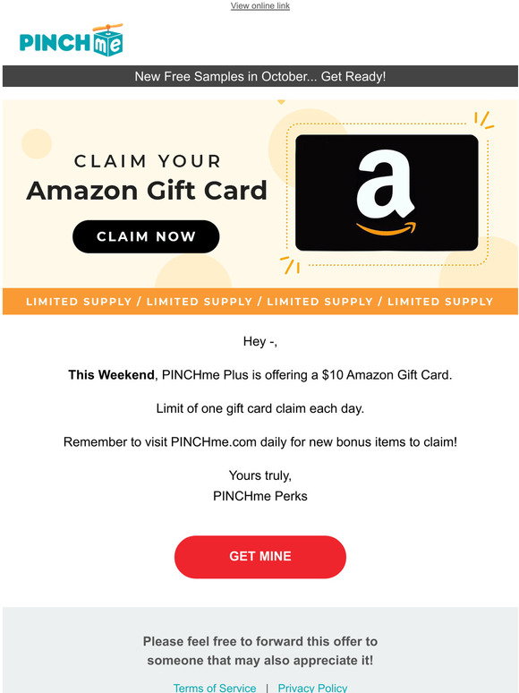 PINCHme: Hurry $10 Gift Cards to Claim Now! | Milled