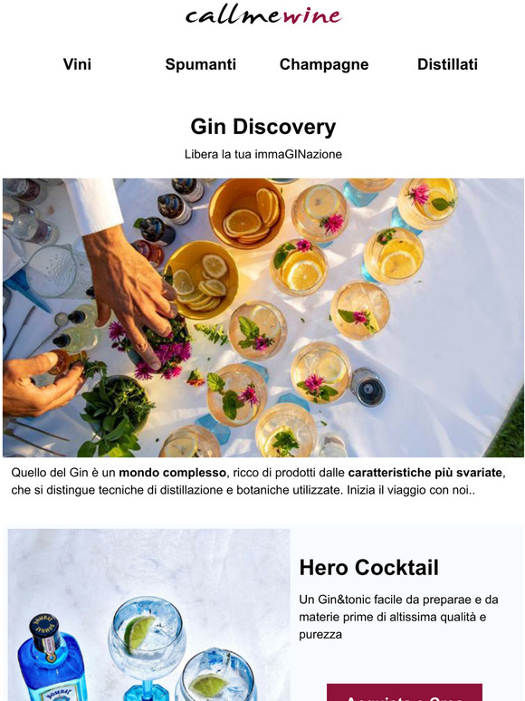 Callmewine: Gin Discovery: Libera la tua immaGINazione e scopri un mondo di possibilit! | Milled