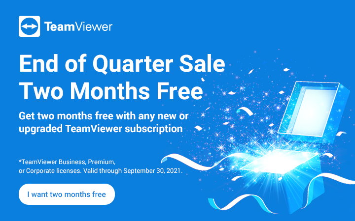 TeamViewer: [End of Quarter Sale] Get two months on US with any ...
