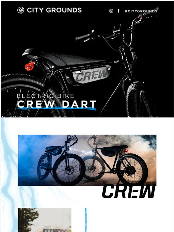City Grounds: Shocking! The Crew Dart E-Bike $1,399 | Milled