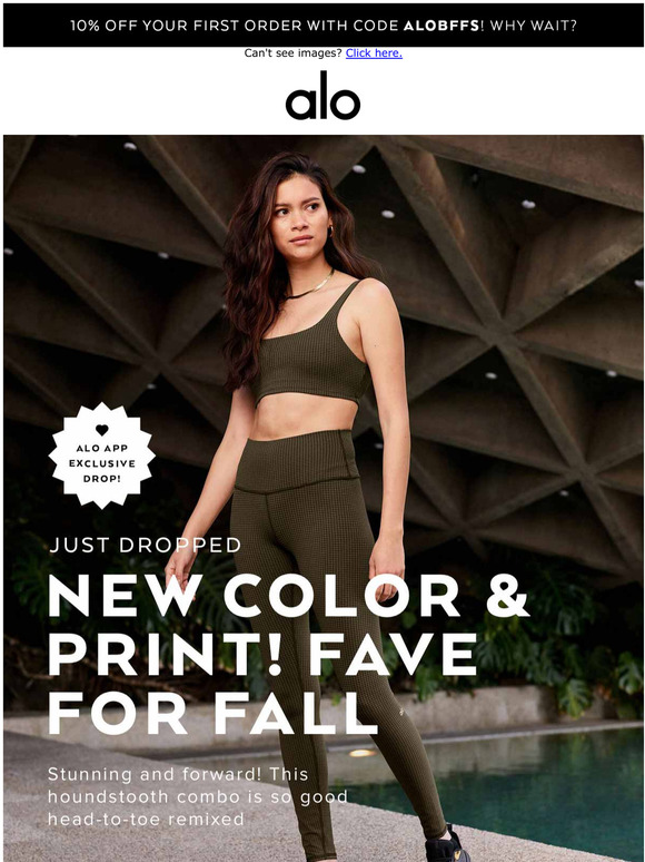 Alo Yoga: NEW COLOR & PRINT! THIS DROP POPS | Milled