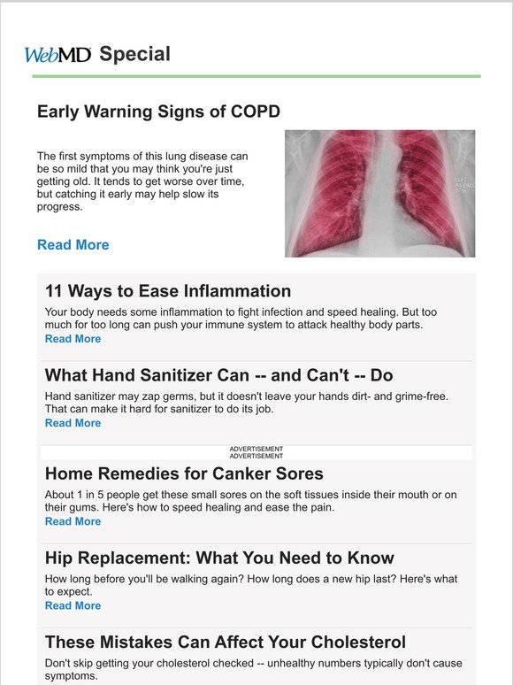 WebMD: Early Warning Signs of COPD | Milled