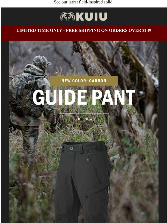 KUIU: New Solid Color - Carbon Guide Pant | Milled