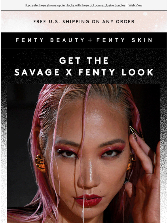 Fenty Beauty: Get The Look: Savage X Fenty Fashion Show | Milled