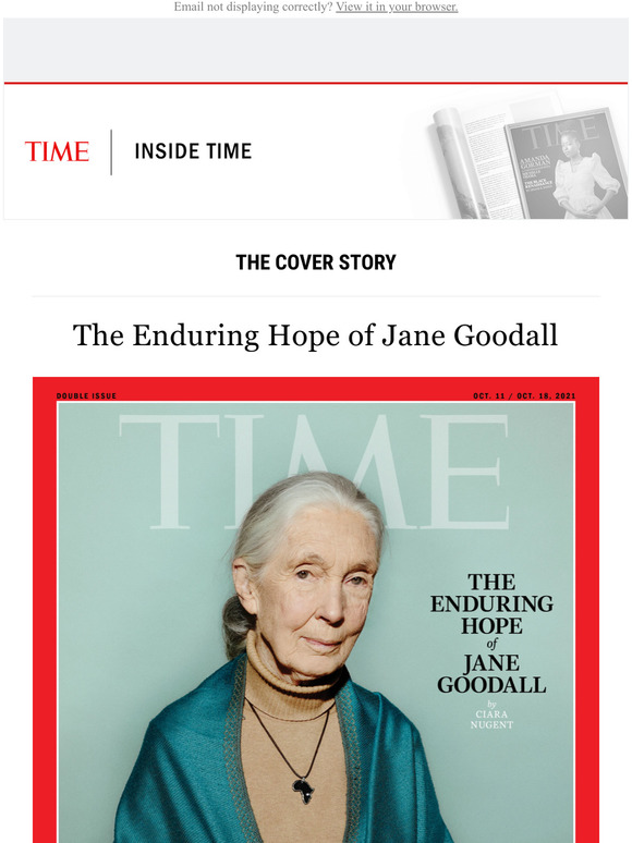 TIME: The cover story: The enduring hope of Jane Goodall | Milled