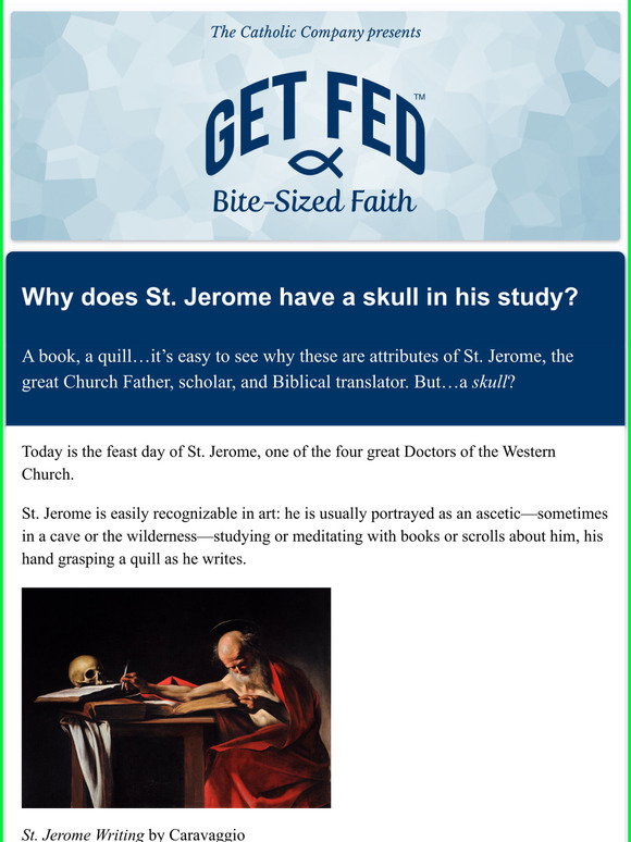 The Catholic Company: Why does St. Jerome have a skull in his study ...