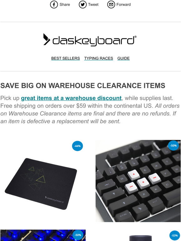 Das Keyboard: Das Keyboard Warehouse Clearance Blowout! | Milled