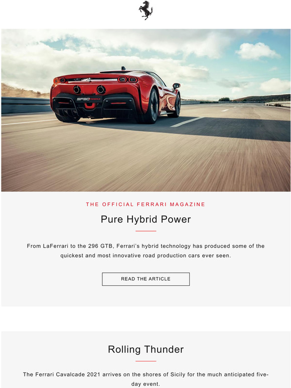 Ferrari Store UK: The Official Ferrari Magazine - September | Milled