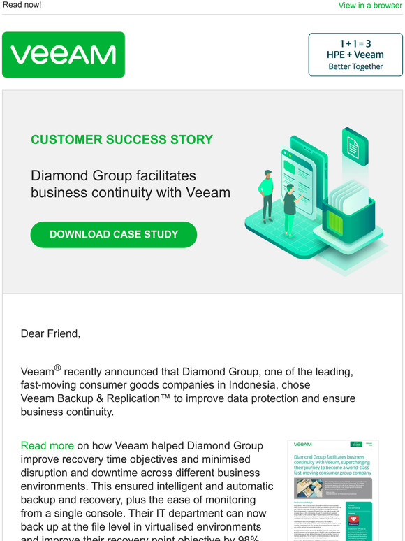 Veeam Performance Marketing Program: [Customer Success Story] Diamond ...