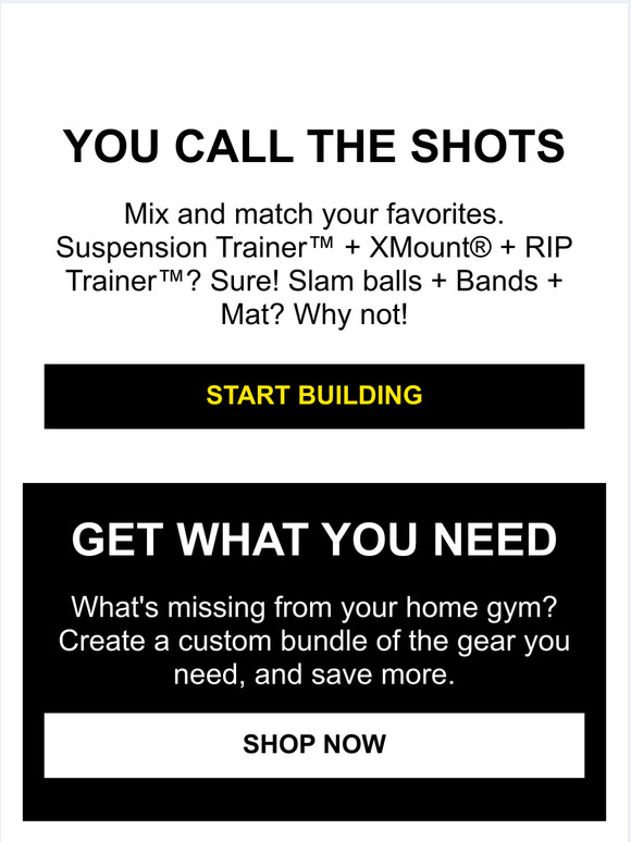 TRX: Build Your Own TRX Bundle is here! | Milled