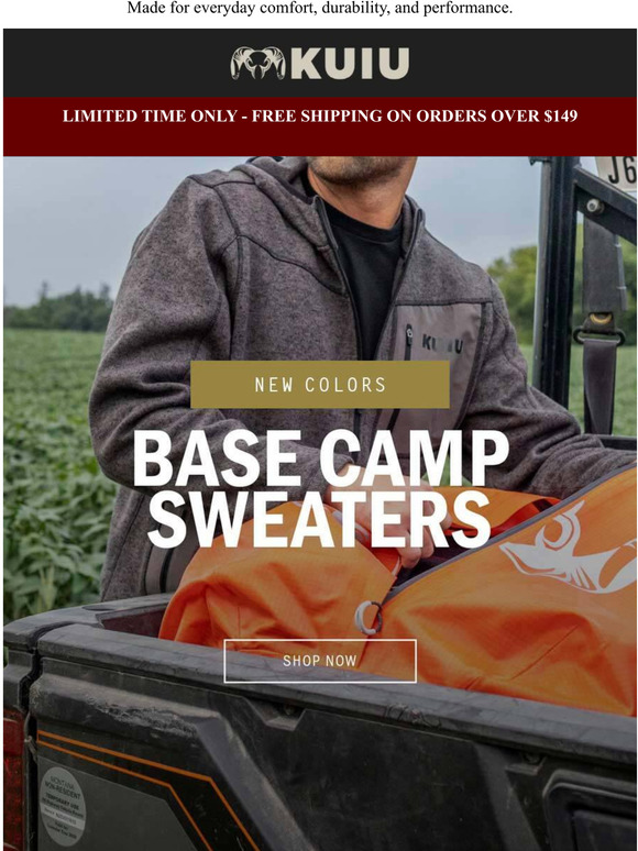 KUIU: New Colors in Base Camp Sweaters | Milled