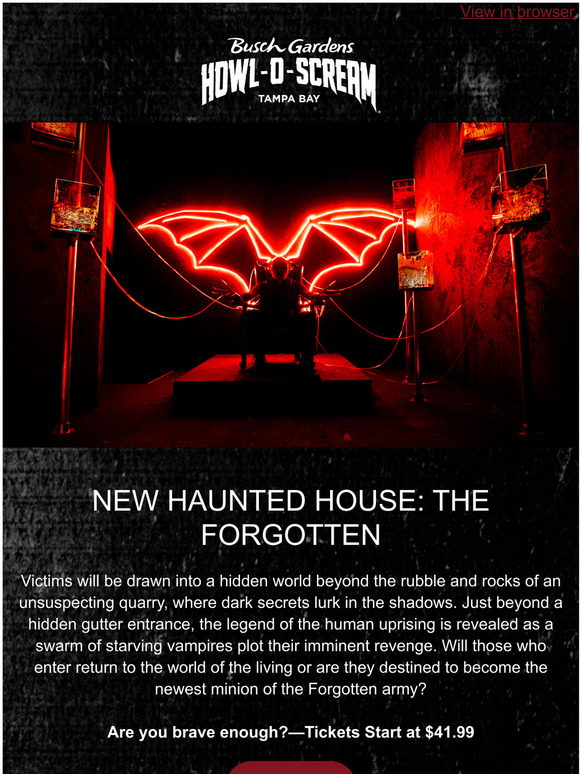 SeaWorld Parks: Dark Discoveries Await in the Underground Vampire Realm ...