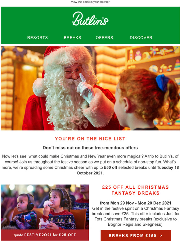 Butlins: Christmas has come early! | Milled