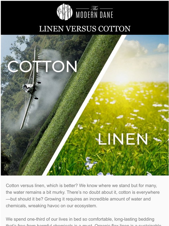 The Modern Dane: Linen vs Cotton: Which Is the Better Choice? | Milled