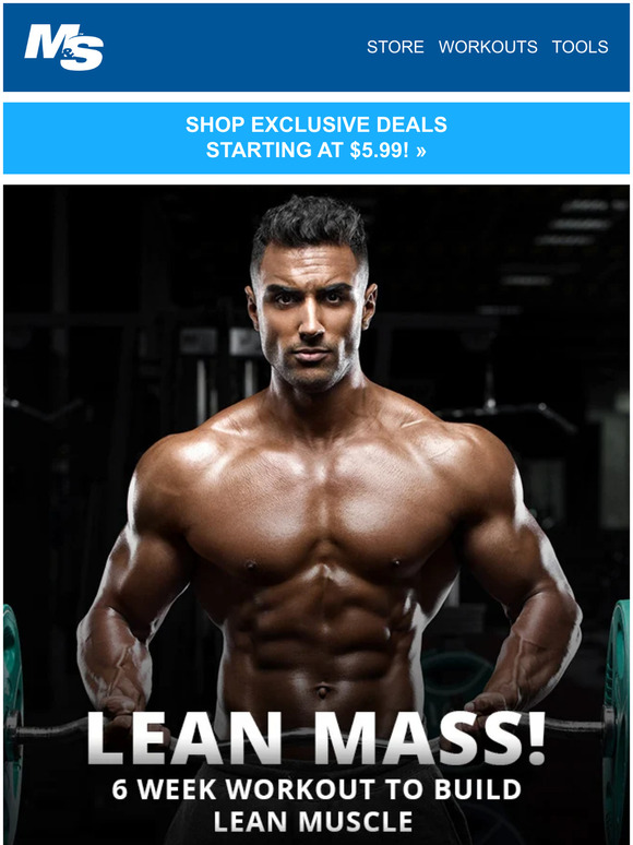 Muscle & Strength: 6 Week Program to Build Lean Muscle | Milled