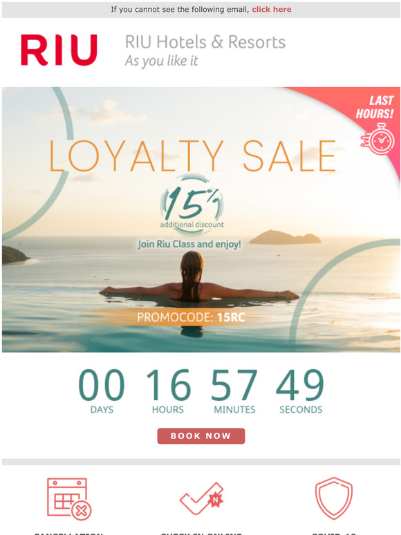 RIU Hotels & Resorts: The clocks ticking! Dont miss out on this ...