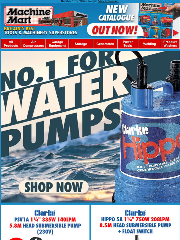 Machine Mart: No.1 for Water Pumps! All Types and Sizes | Milled