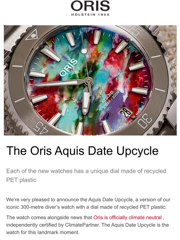Oris: Introducing the Oris Aquis Date Upcycle | Milled