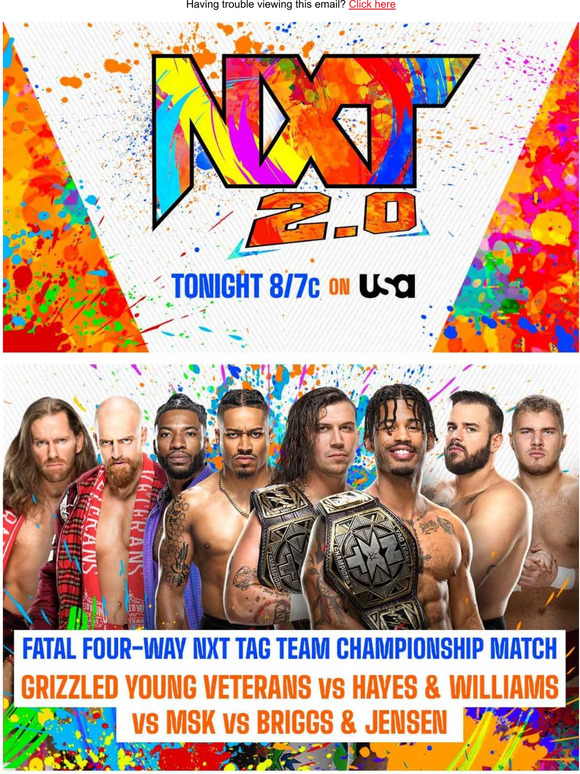 WWE: Fatal 4-Way Tag Team Match for the NXT Tag Team Championship set ...